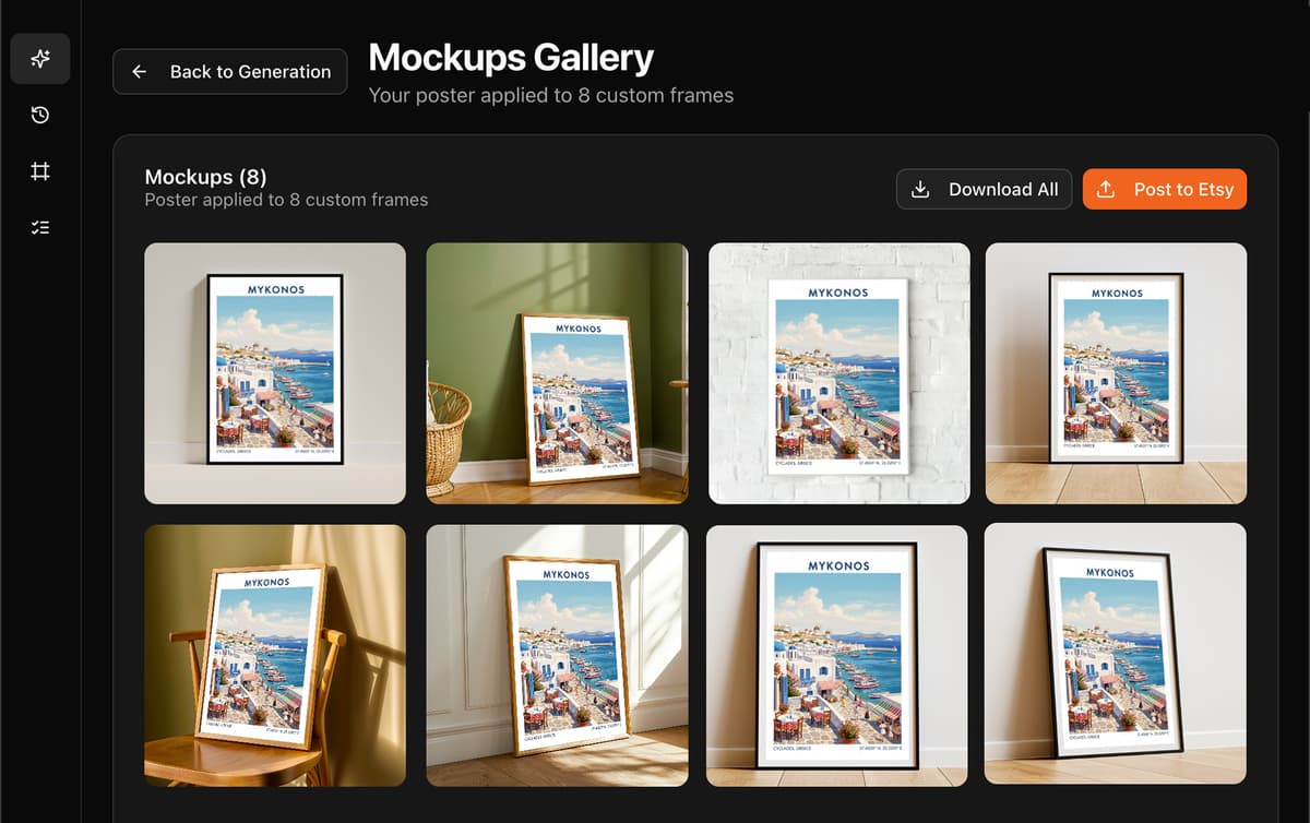 Artomate | Etsy AI Poster Automation Tool for POD Sellers